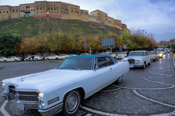For the first time, Erbil hosted a classic and vintage car show ...