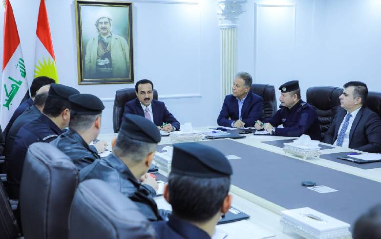 Erbil Governor chaired a meeting of the Traffic Organization and ...